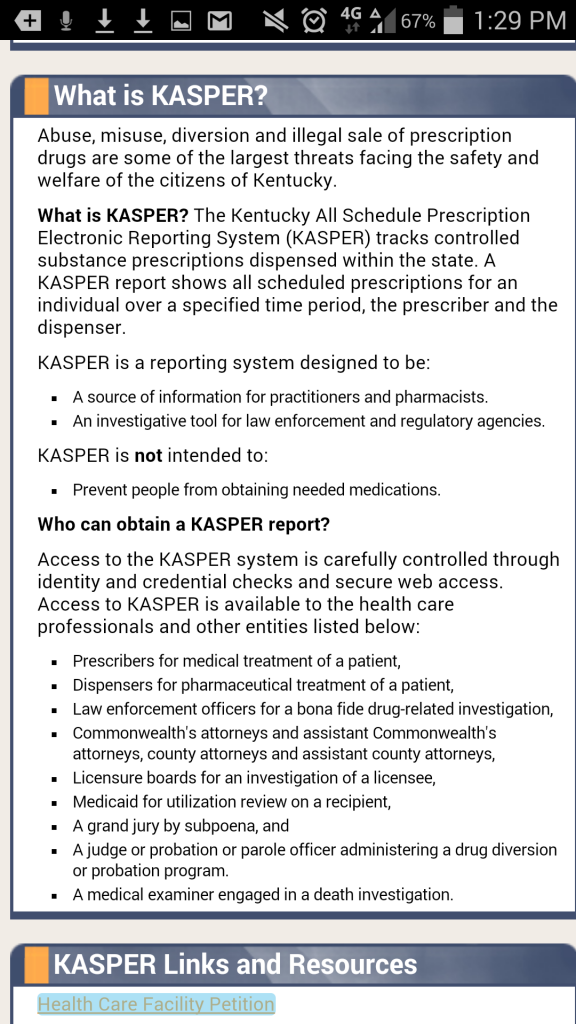 Kentucky KASPER System Errors - Stidham Reconstruction