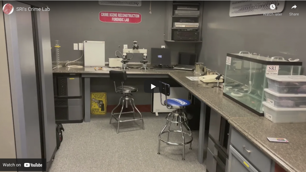 Walkthrough SRI's Crime & Forensics Lab - Stidham Reconstruction